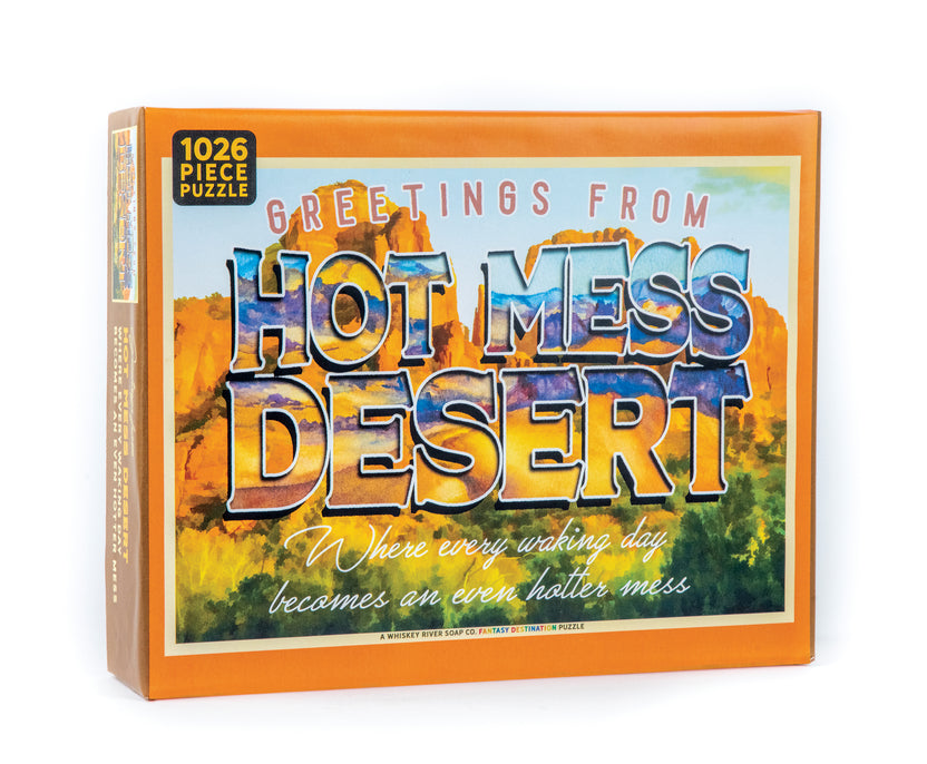 Greetings from the Hot Mess Desert - Funny Puzzle – Team Blonde